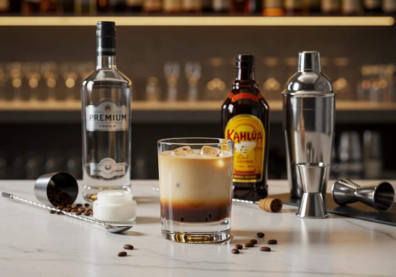 Cocktail White Russian : recette officielle en 3 min